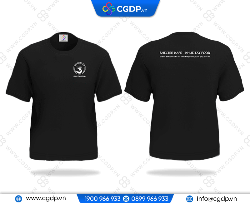 Mẫu áo thun đồng phục cổ tròn SKU 43